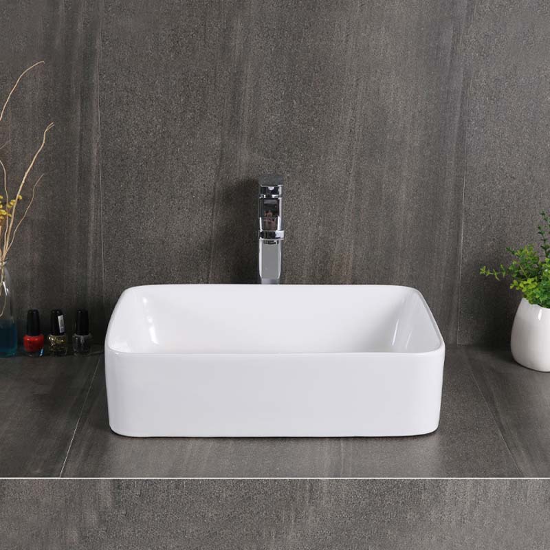 Lavabo Sobre Encimera Blanco | Lavabo de Porcelana - Jabra Sanitary
