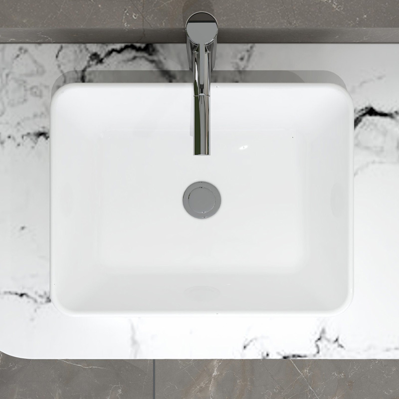 Lavabo Sobre Encimera Blanco | Lavabo de Porcelana - Jabra Sanitary