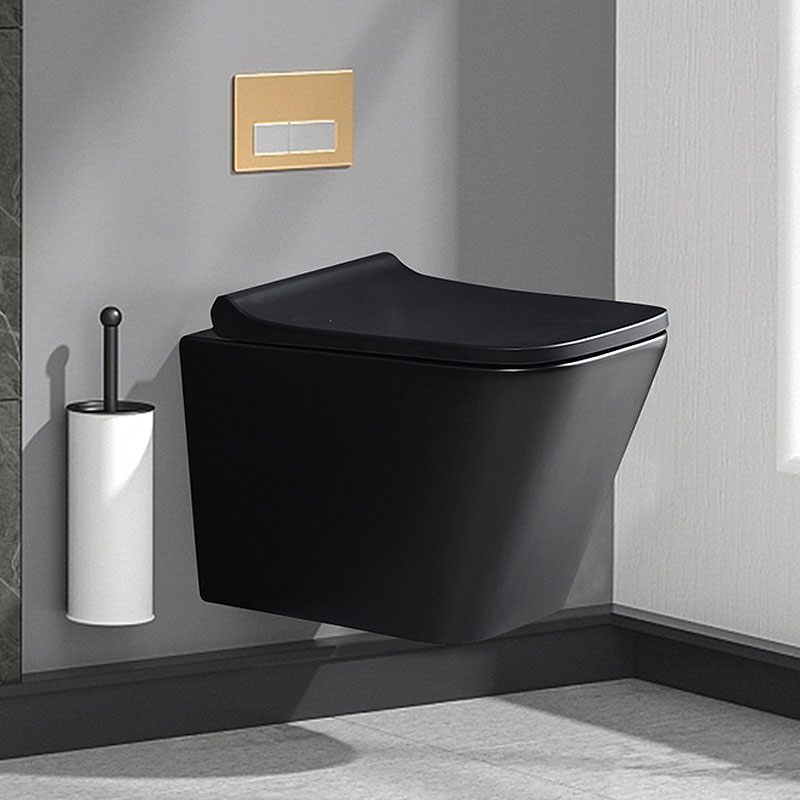Black Wall Hung Toilet | Matte Black Toilet - Jabra Sanitary