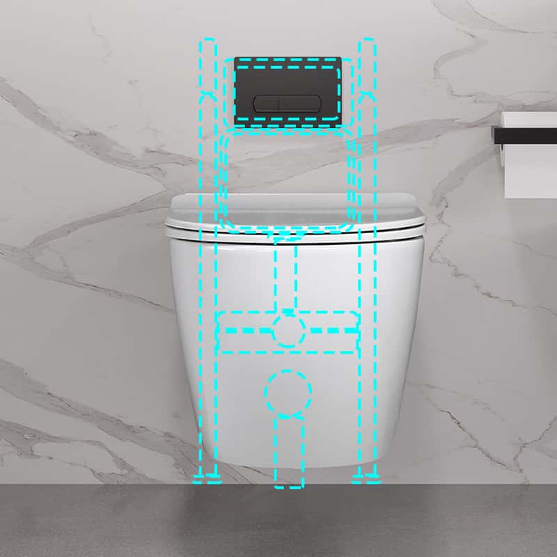 Wall Hung Toilet | Rimless Toilet Seat - Jabra Sanitary