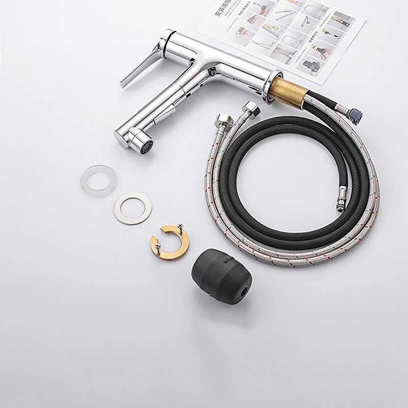 Hot and Cold Pull Down Bathroom Basin Tap - Jabra Sanitary