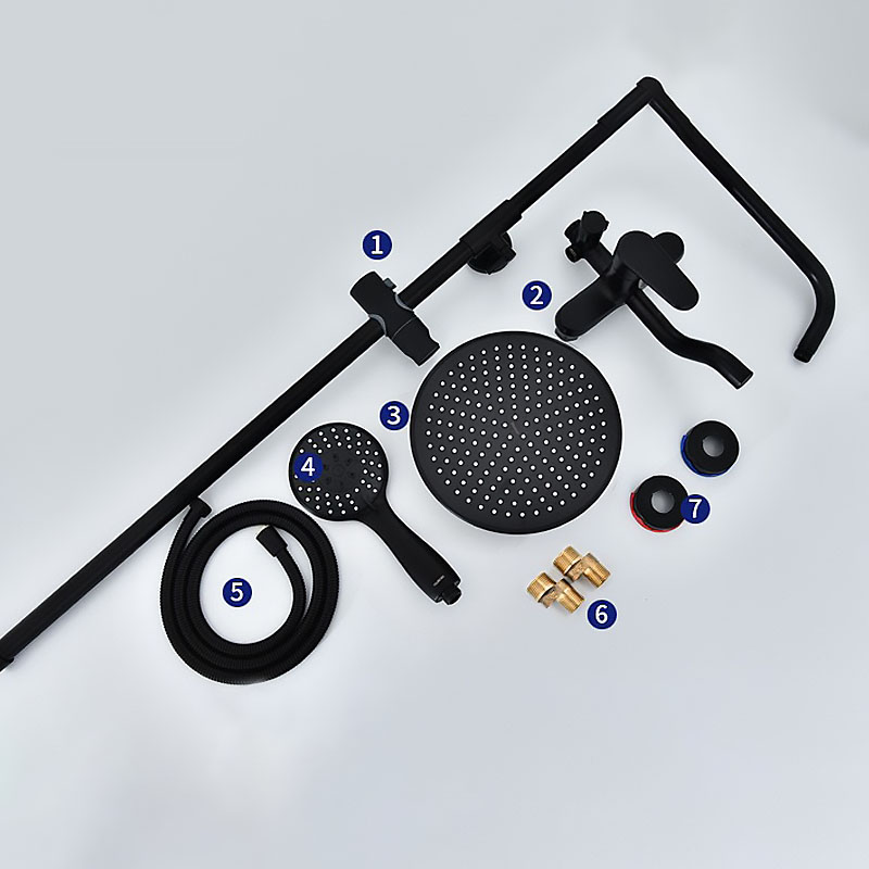 Matte Black Bathroom Shower Set - Jabra Sanitary