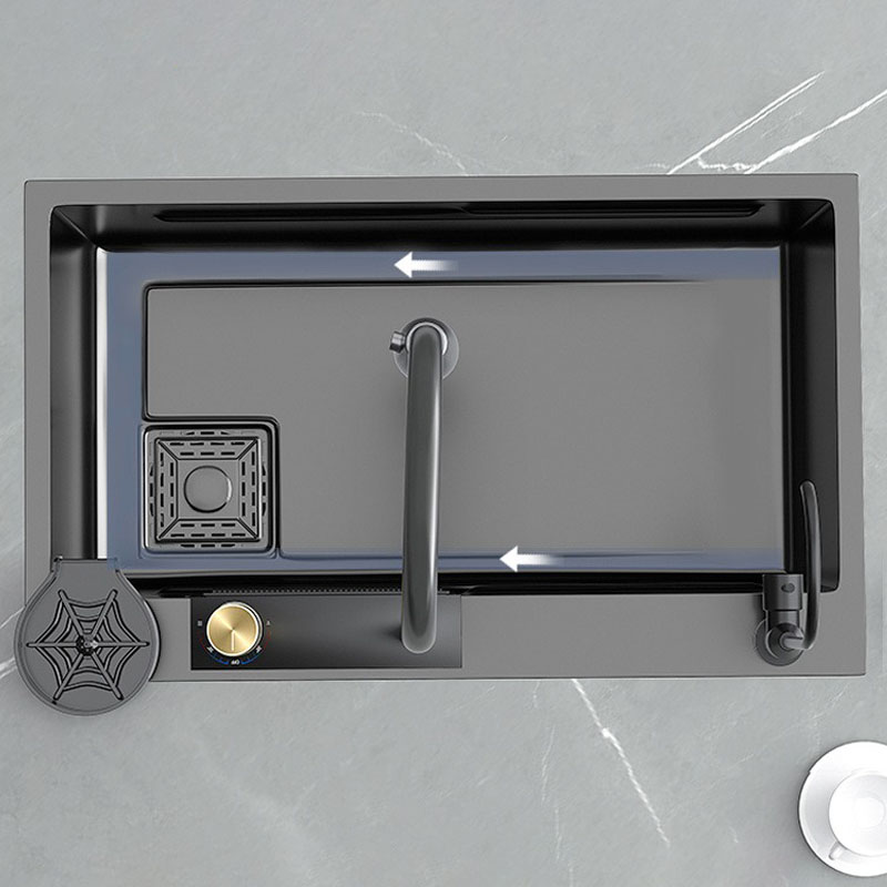 Stainless Steel Waterfall Kitchen Sink - Jabra Sanitary