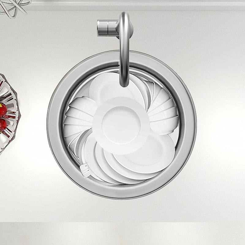 Small Round Stainless Steel Kitchen Sink - Jabra Sanitary