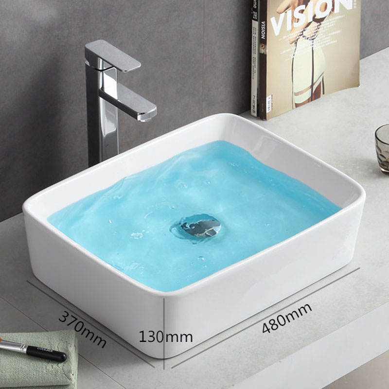 White Vessel Sink | Porcelain Vessel Sink - Jabra Sanitary