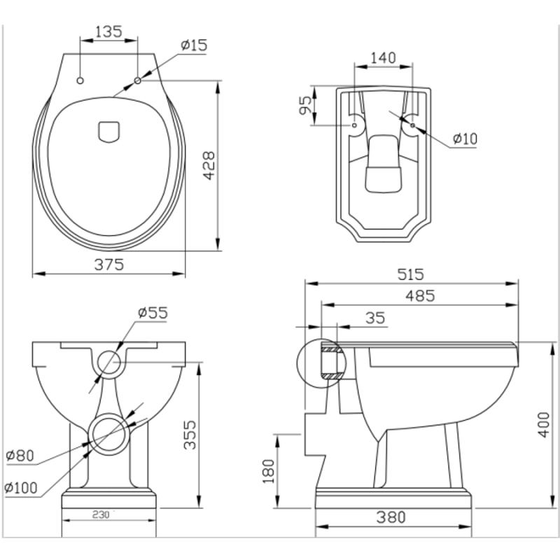 Round Toilet Dimensions & Features - The Complete Expert Guide