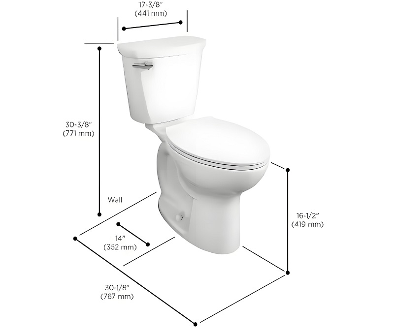 Toilet 14 Inch Rough In